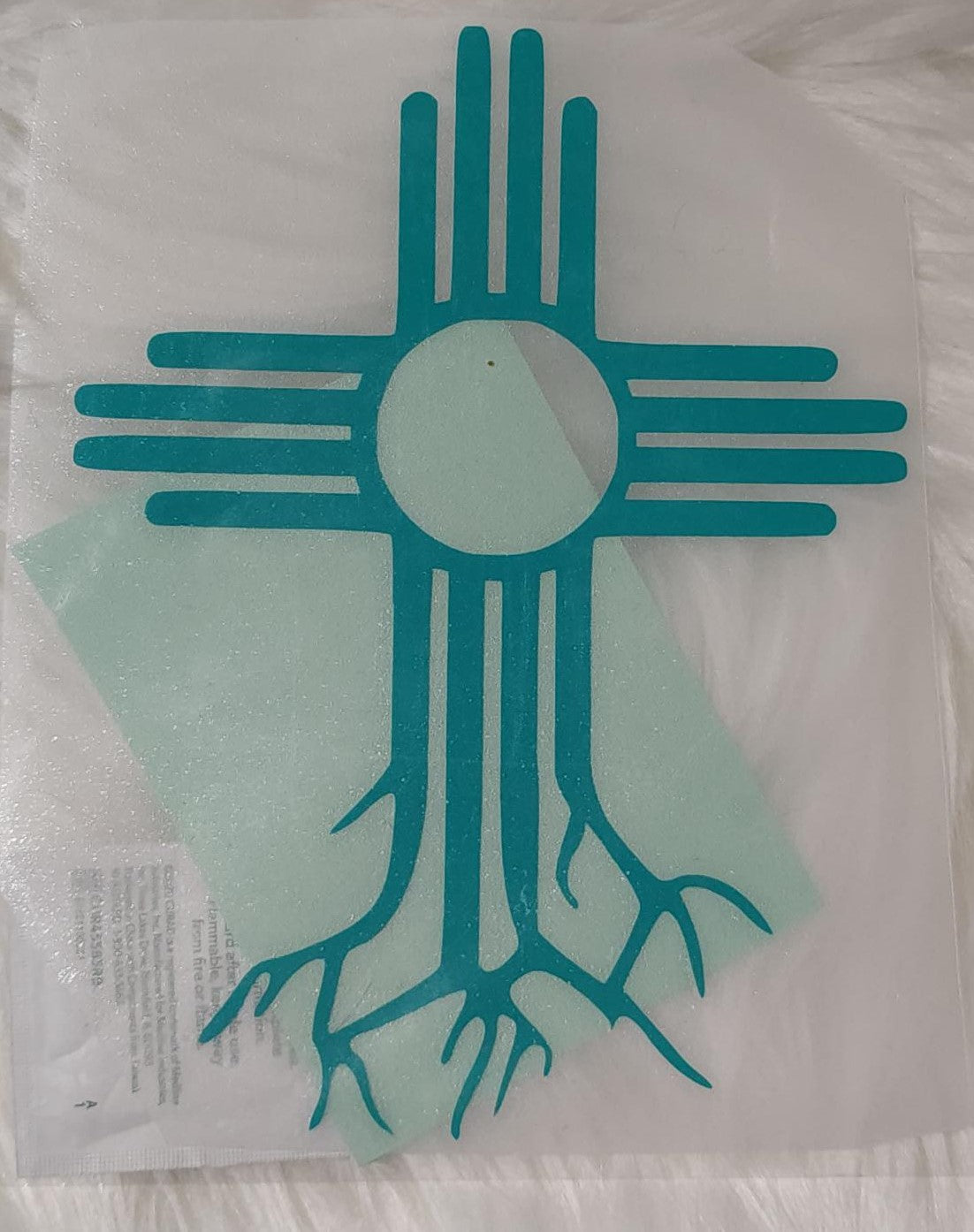 New Mexico Zia Symbol with Roots Decal – R&R Humble Creations