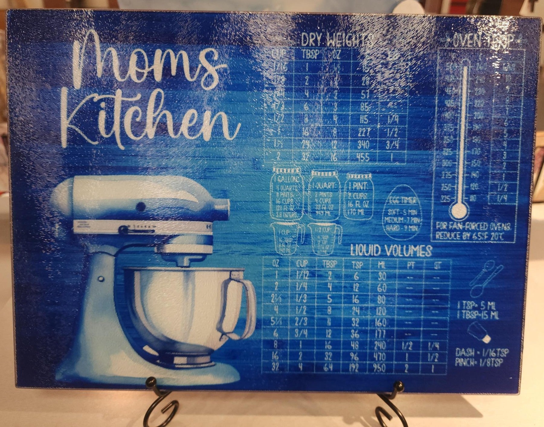 Mom's Kitchen Sublimated Glass Cutting Board – R&R Humble Creations