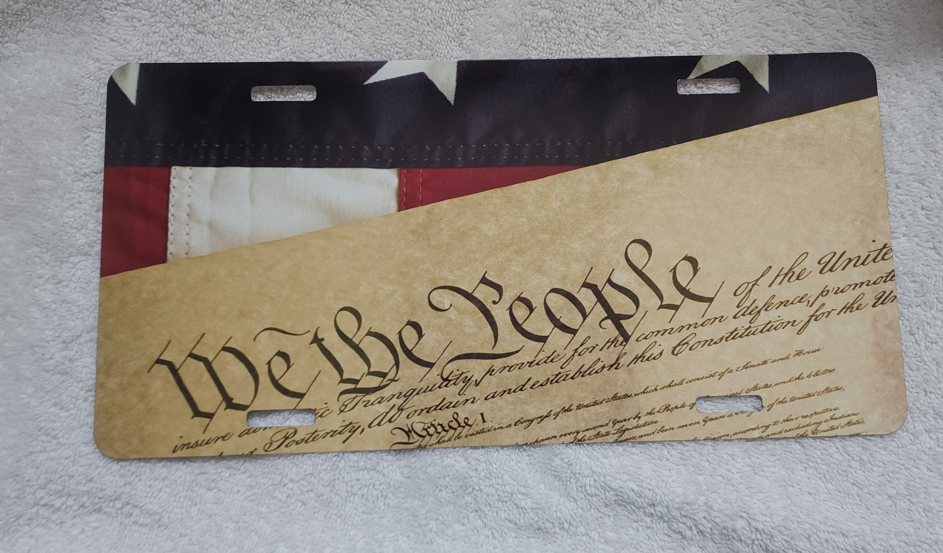 We The People License Plate – R&R Humble Creations